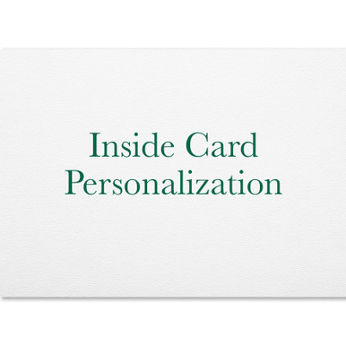 Inside Card Personalization - Additional | Wall Street Greetings