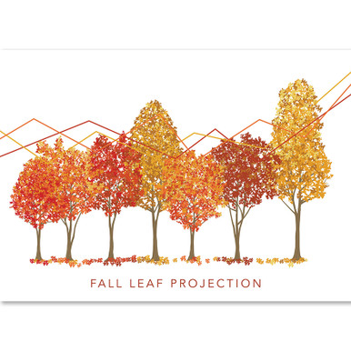 Fall Leaf Projection | Wall Street Greetings Holiday Cards