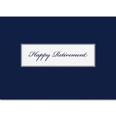 Elegant Navy Retirement | Wall Street Greetings