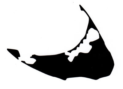 Nantucket Island Shape Cut-out Sticker - The Sunken Ship
