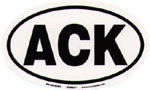 Small ACK Sticker White - The Sunken Ship