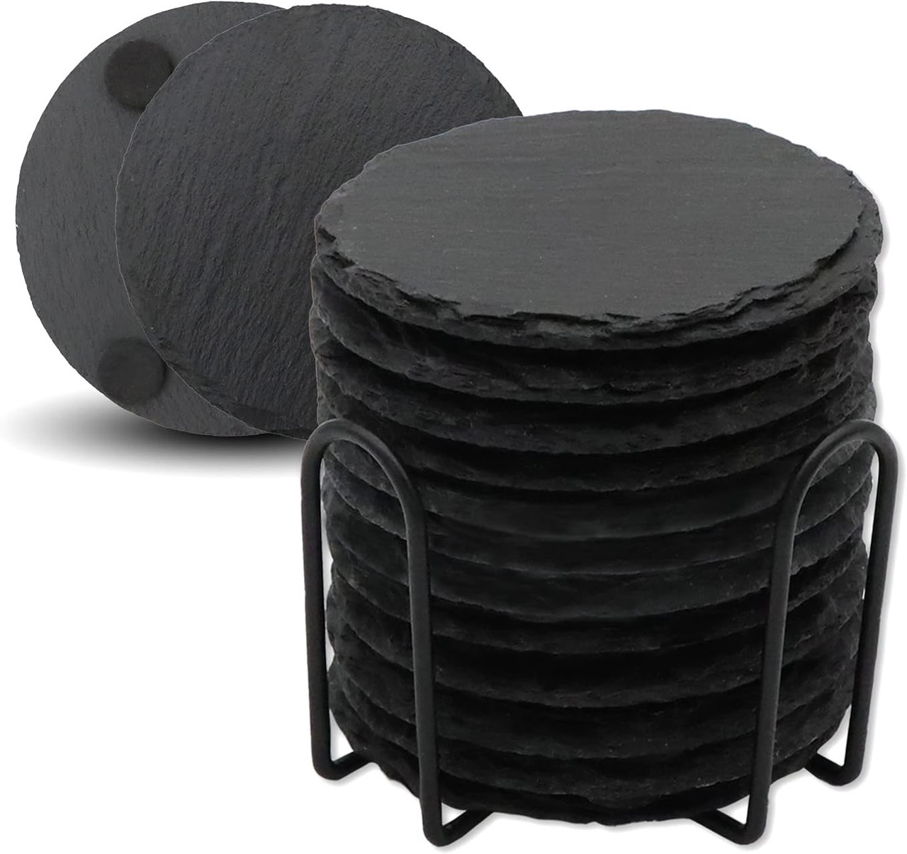 Custom Engraved Stone Slate Coasters – Personalized Laser Engraving