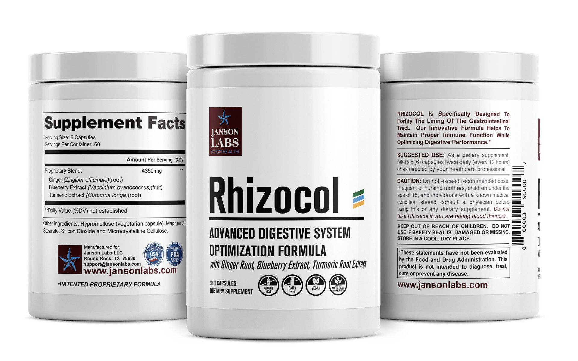 Rhizicol – Supplement For Crohn’s Disease | Janson Labs