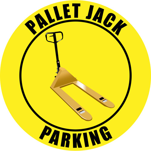 Pallet Jack Parking Floor Sign - Customize a wall or floor sign at no ...