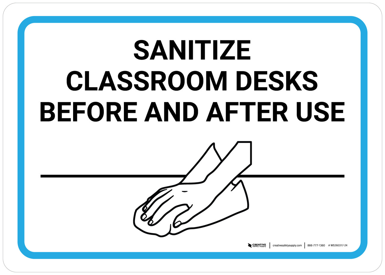 Sanitize Classroom Desks Before And After Use with Icon Landscape ...