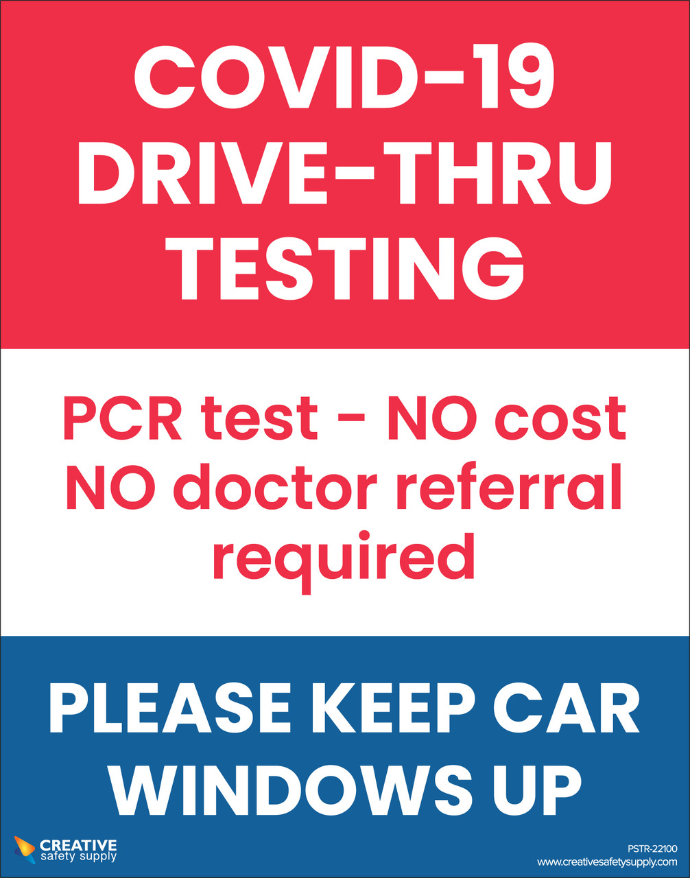Covid-19 Drive Thru Testing/PCR Test - NO Cost NO Doctor Referral ...