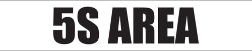 5S Area - Inline Printed Floor Marking Tape