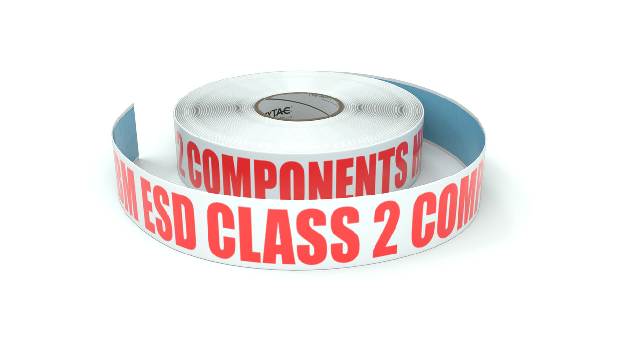 ESD: HBM ESD Class 2 Components Here - Inline Printed Floor Marking Tape