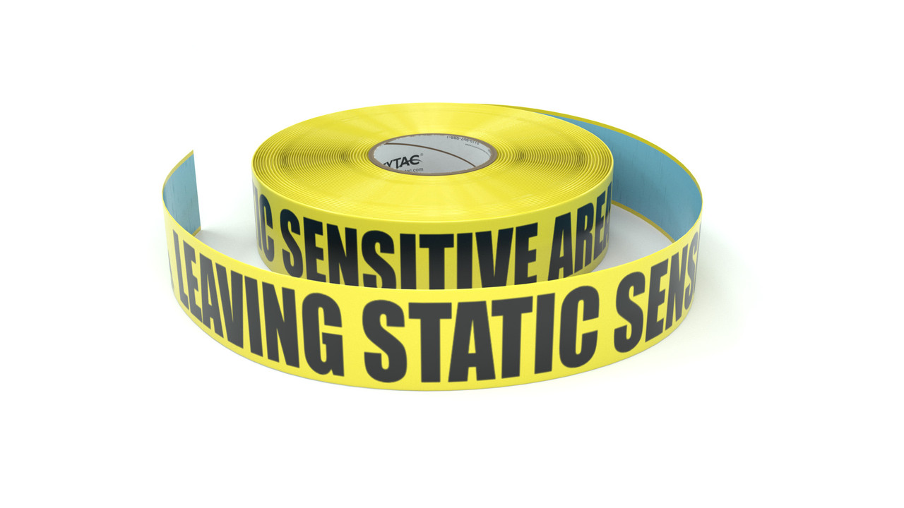 Esd Leaving Static Sensative Area Inline Printed Floor Marking Tape