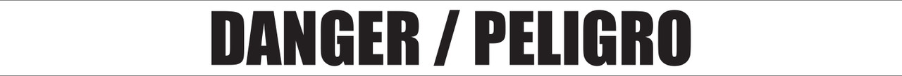 Danger / Peligro - Inline Printed Floor Marking Tape
