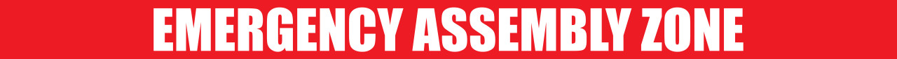Emergency Assembly Zone - Inline Printed Floor Marking Tape