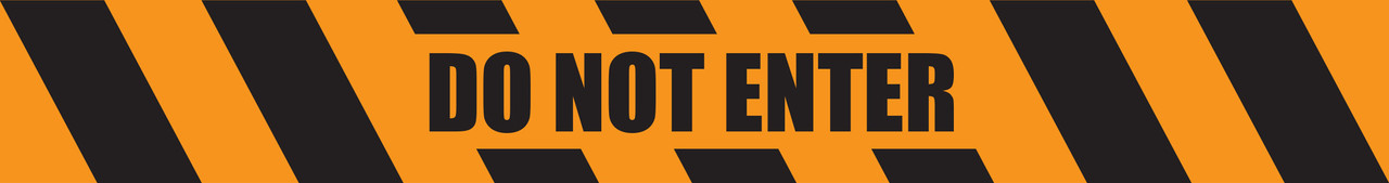 Hazard: Do Not Enter - Inline Printed Floor Marking Tape | 5SToday.com