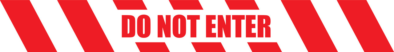 Hazard: Do Not Enter - Inline Printed Floor Marking Tape | 5SToday.com