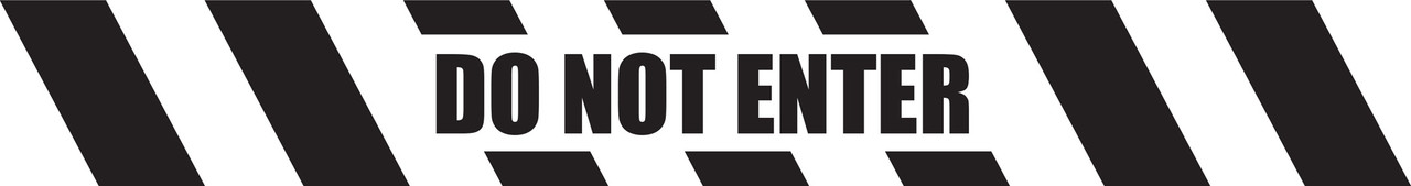 Hazard: Do Not Enter - Inline Printed Floor Marking Tape | 5SToday.com