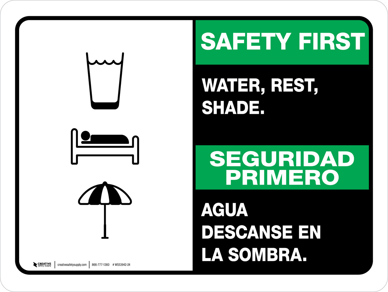 Safety First Sign Board