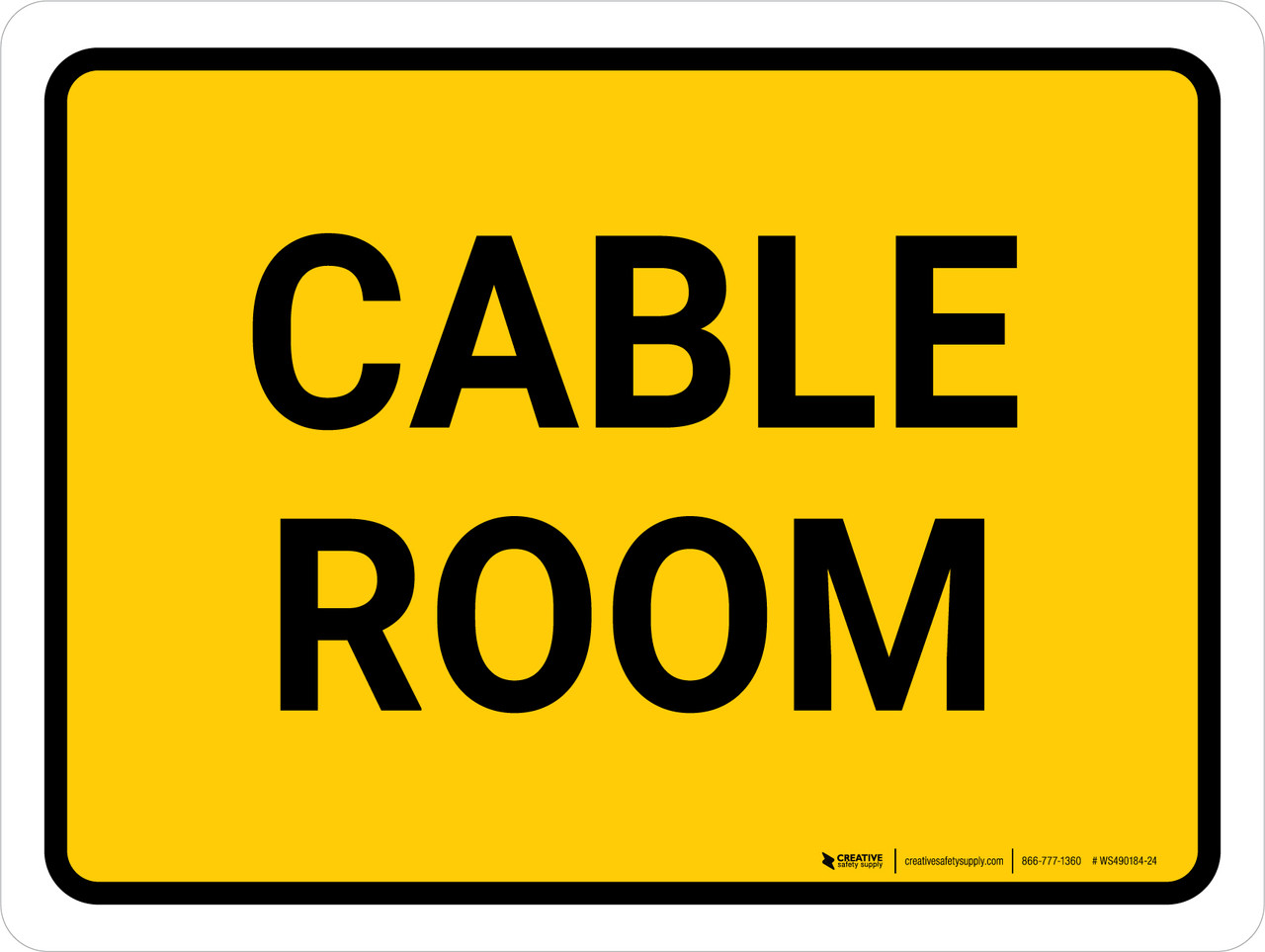Cable Room Landscape - Wall Sign