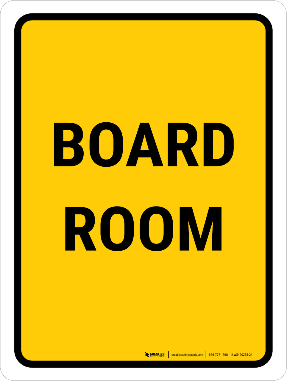 Board Room Portrait - Wall Sign