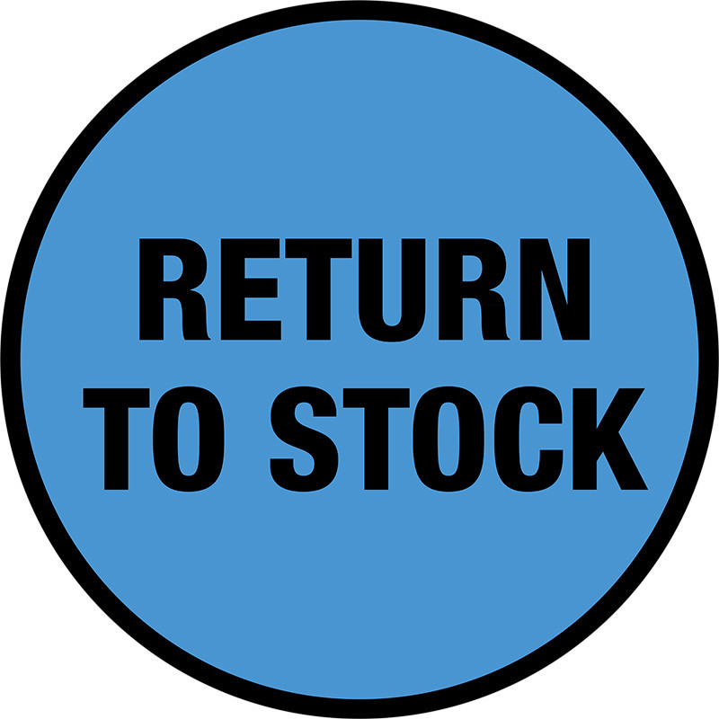 Return To Stock Sign Floor Sign | 5S Today Suppl