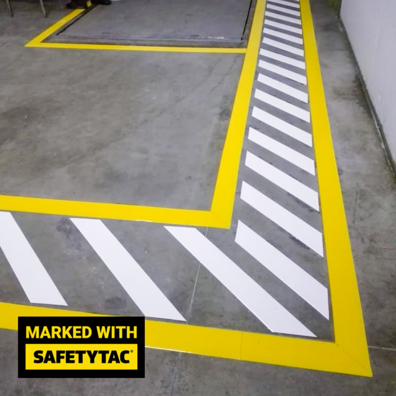Best Industrial Floor Marking Tape : SafetyTac : Great For High Traffic ...