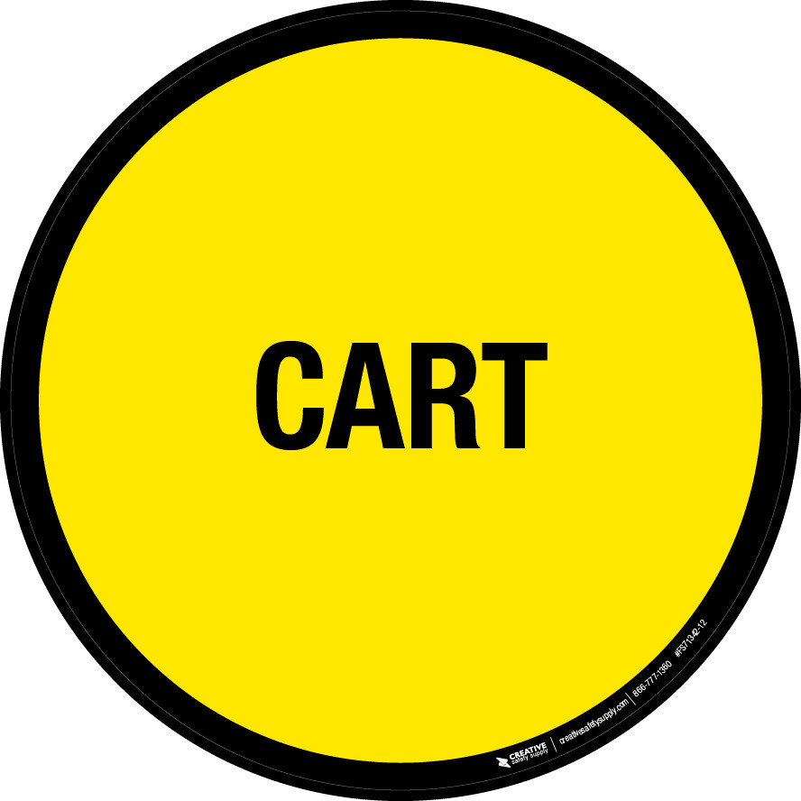 Cart Floor Sign | 5S Today