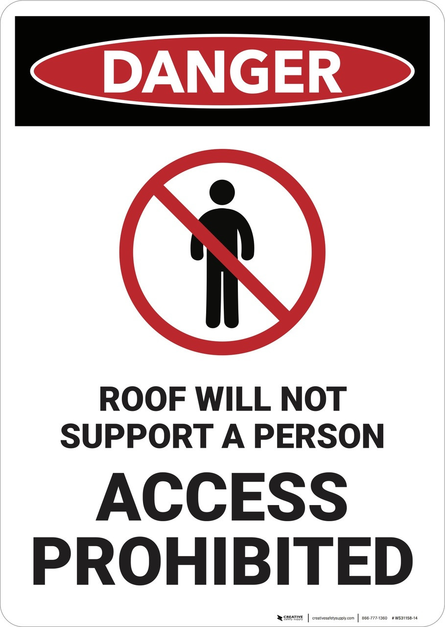 Danger: Access Prohibited - Wall Sign | 5S Today