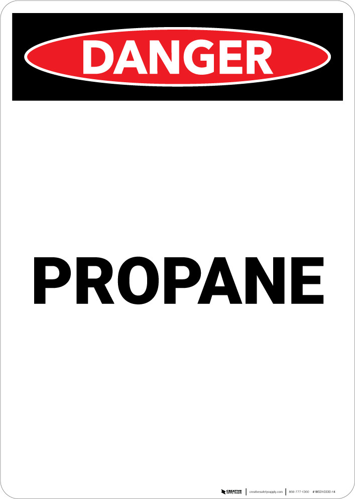 Propane - Portrait Wall Sign | 5S Today