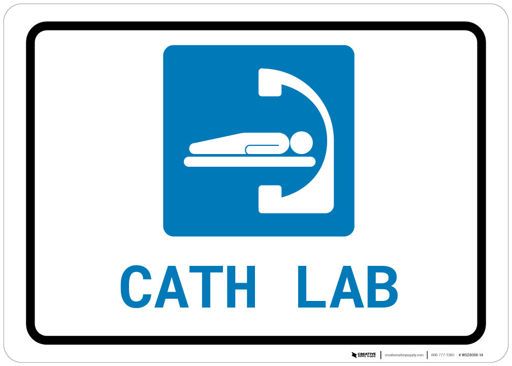 Cath Lab with Icon Landscape - Wall Sign | 5S Today