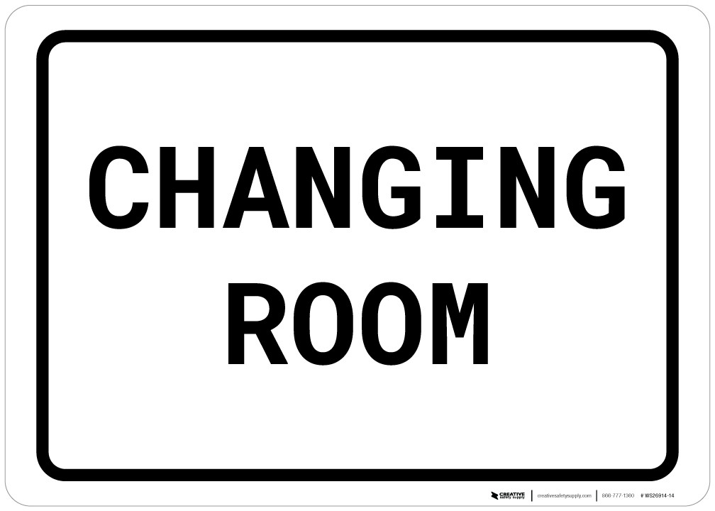 Changing Room Landscape - Wall Sign | 5S Today
