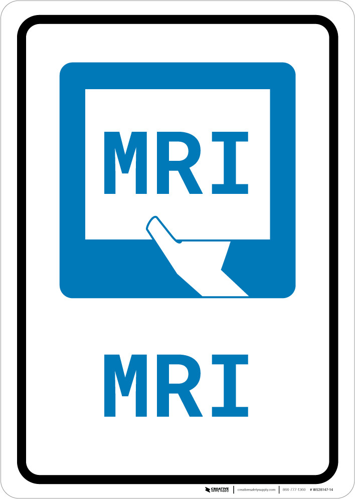 MRI with Icon Portrait - Wall Sign | 5S Today