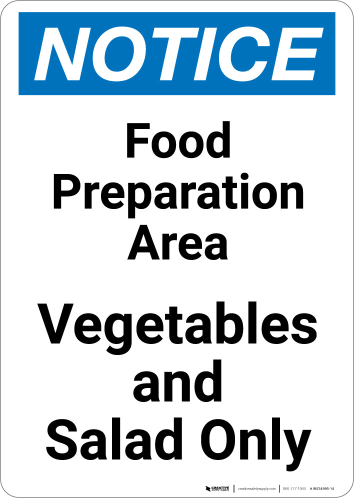 Image Sign Food Prep