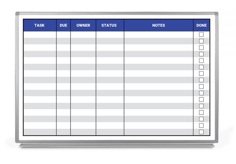 Task List Whiteboard
