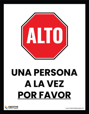 Stop And Go Signs In Spanish