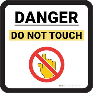 Please Do Not Touch Sign