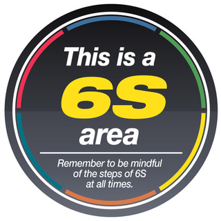 6S Area Sign (Black)- 5stoday.com 1-866-402-4776
