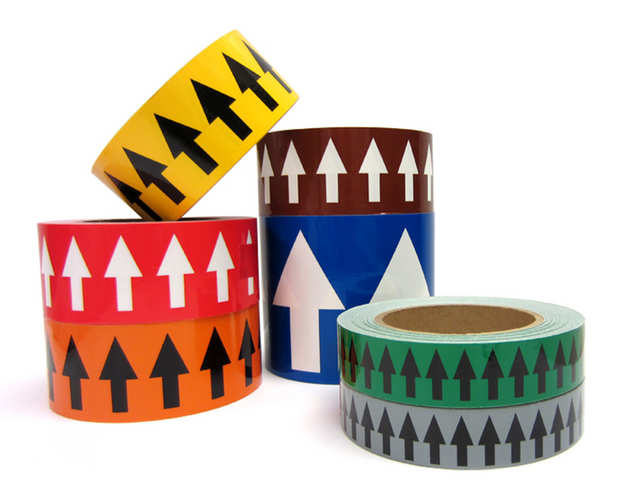 Pipe Marking Arrow Tape - Great for industrial and safety applications ...