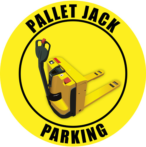 Electric Pallet Jack Parking Floor Sign, 5S - Call Today to Customize ...