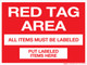 Red Tag Area Sign- 5stoday.com 866-402-4776