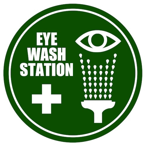 Eye Wash Station Industrial Floor Sign : Customize Your Own Safety Sign ...
