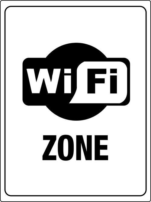 Free Wi-Fi Zone Sign | 5S Today