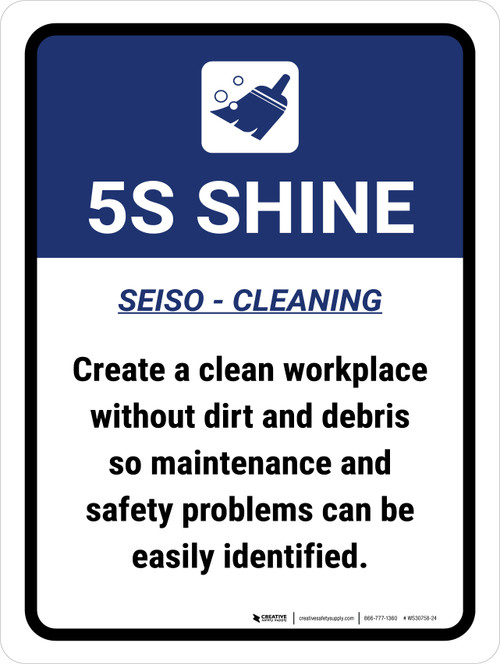 5S Shine Portrait - Wall Sign