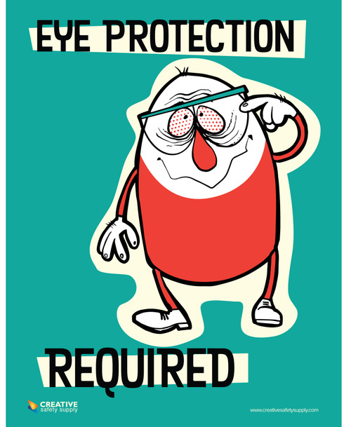 Eye Protection Required - Poster