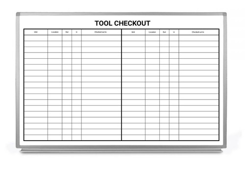 Tool Checkout Whiteboard | 5SToday.com