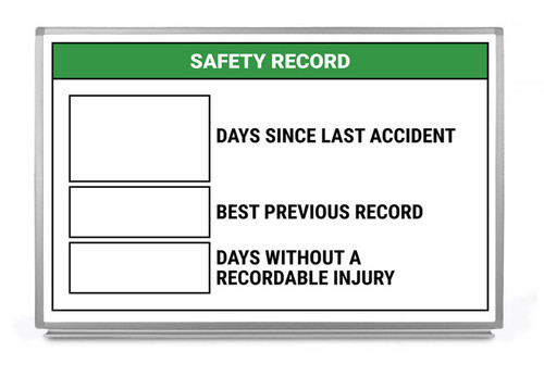 Safety Record - Days Since Last Accident Whiteboard