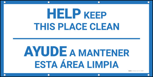 Housekeeping Clean Bilingual Spanish Banner | 5SToday.com