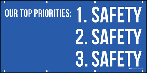 Our Top Priorities 1 Safety 2 Safety 3 Safety Banner