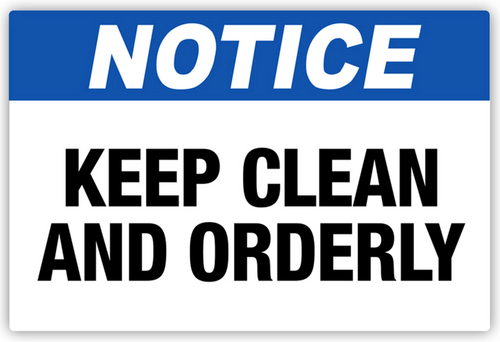Notice - Keep Clean Label