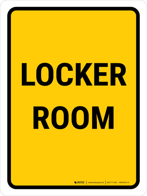 Locker Room Portrait - Wall Sign