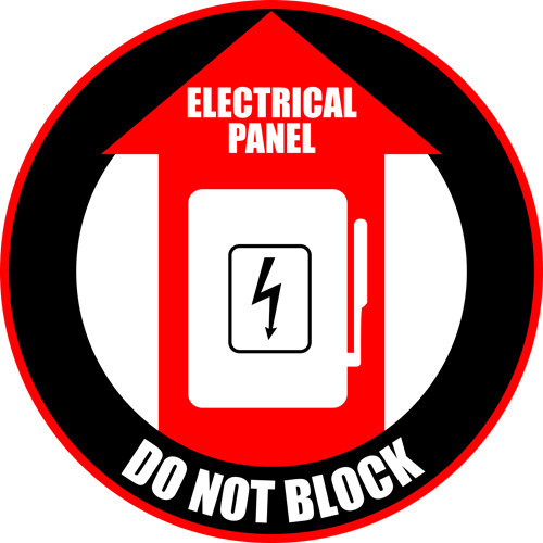 Electrical Panel Do Not Block Floor Sign - Customize a sign today with ...