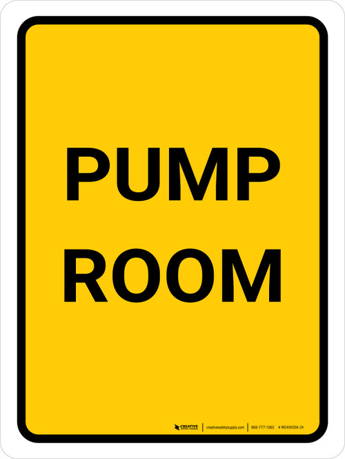Pump Room Portrait - Wall Sign
