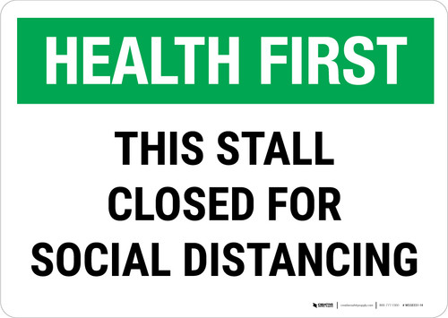 Health First: This Stall Is Closed For Social Distancing Landscape ...